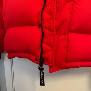 TNA | Jackets & Coats | Tna Superpuff Red Midi Length Medium Red Puffer ...